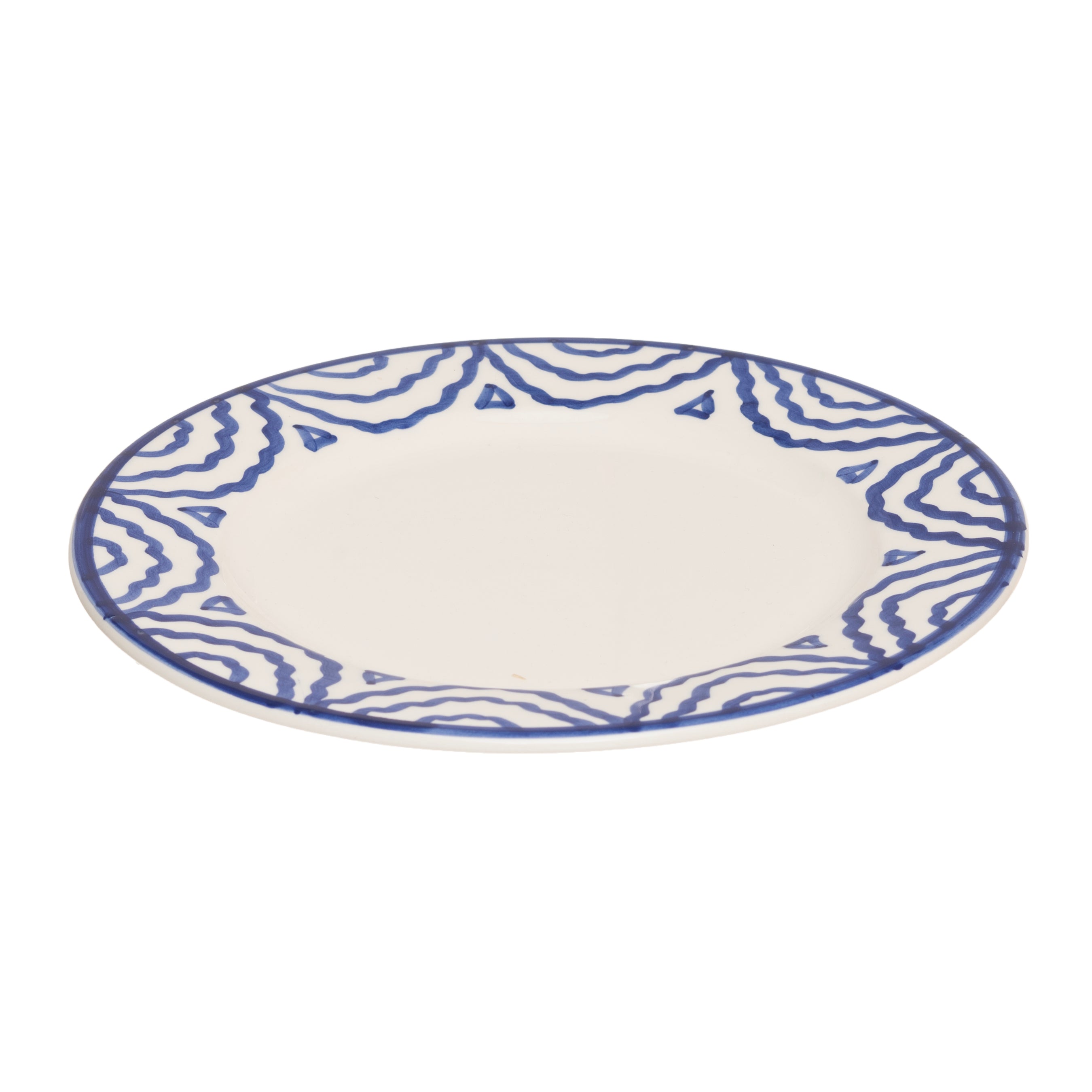 Late Afternoon Blue Tabla Dinner Plate | Hand-painted Dinnerware Sets