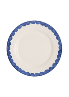 Late Afternoon Blue Scallop Dinner Plate | Hand-painted Dinnerware Sets