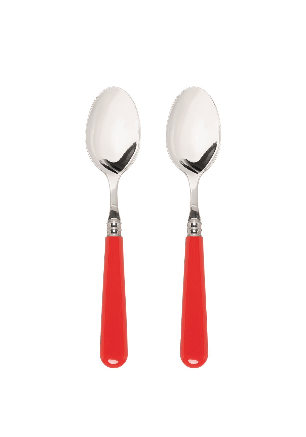 Late Afternoon Classic Red Set of 2 Dessert Spoons | Cutlery