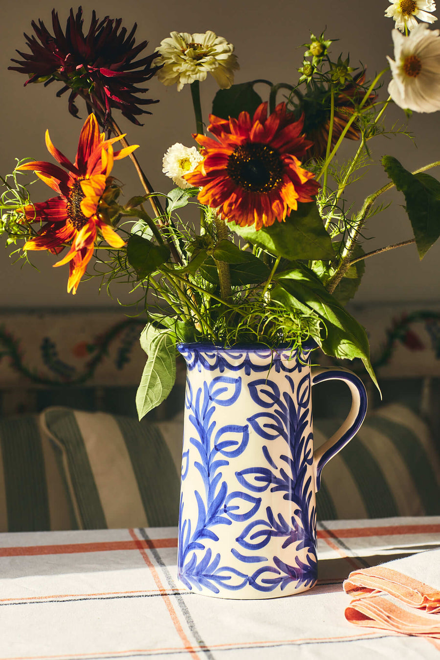 Late Afternoon Large Blue Jug | Hand-painted Ceramics