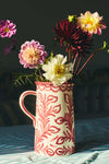 Late Afternoon Large Pink Jug | Hand-painted Ceramics