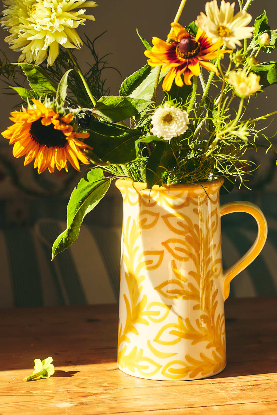 Late Afternoon Large Yellow Jug | Hand-painted Ceramics