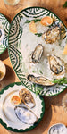 Late Afternoon Large Green Platter | Hand-painted Serveware