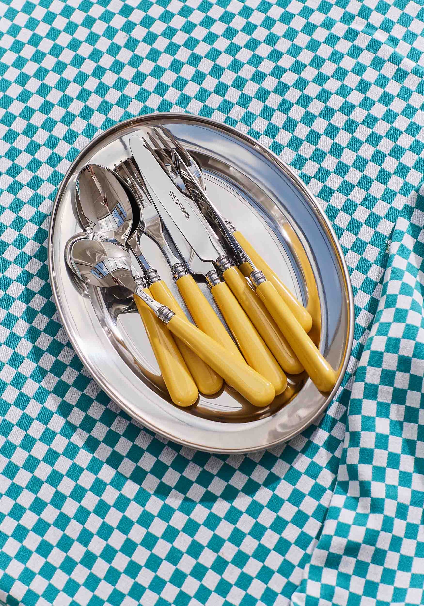 Late Afternoon Butter Yellow Set of 2 Dessert Spoons | Cutlery