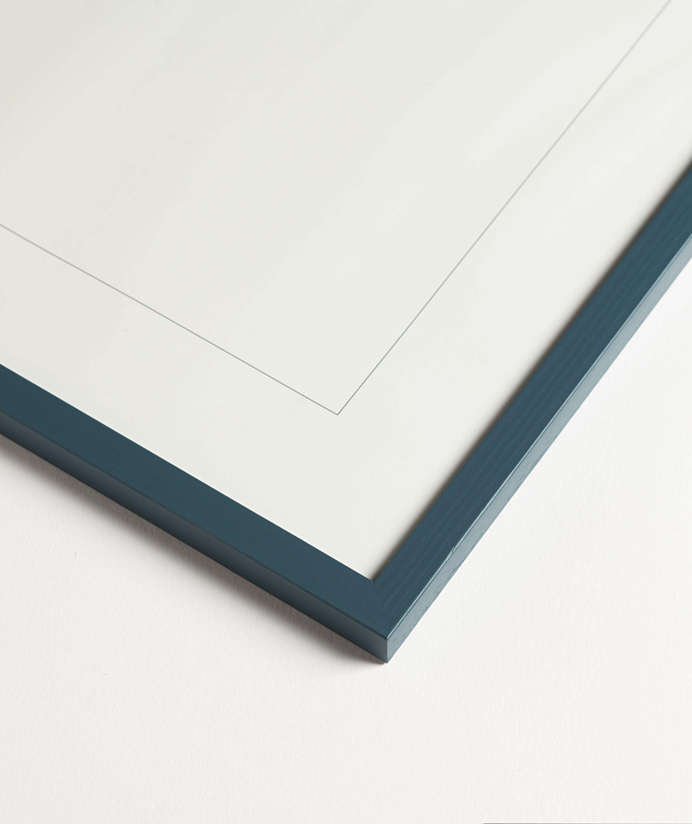 Late Afternoon Petrol Blue Wood Picture Frame | A5, A4, A3, A2 Size